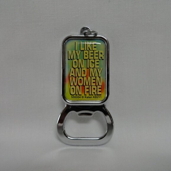 Accessories | Vintage 8s Bottle Opener Key Ring I Like My Beer On Ice ...